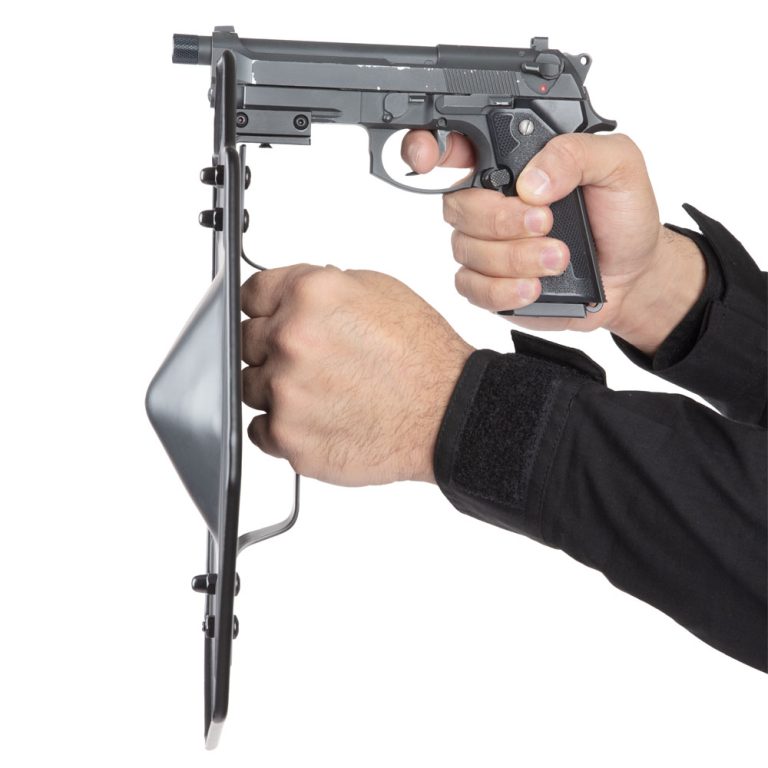 The NovaSteel Buckler Gun Shield Attachment - Adept Armor