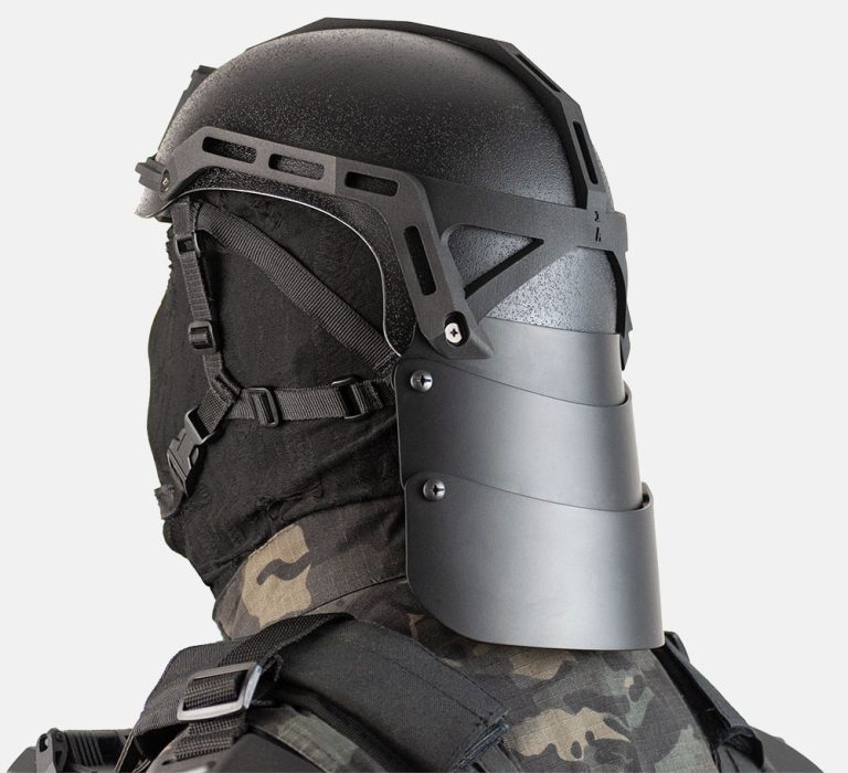 Novasteel Helmet Tail – Modular Ballistic Neck Protection | Adept Armor